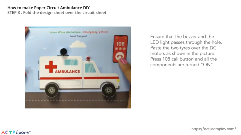 How to make Paper Circuit Ambulance DIY - ActiLearn