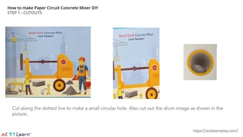 How to make Paper Circuit Concrete Mixer DIY - ActiLearn