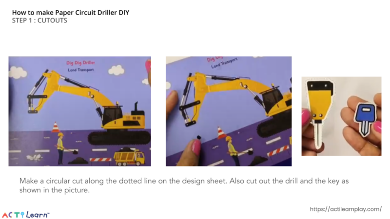 How to make Paper Circuit Driller DIY - ActiLearn