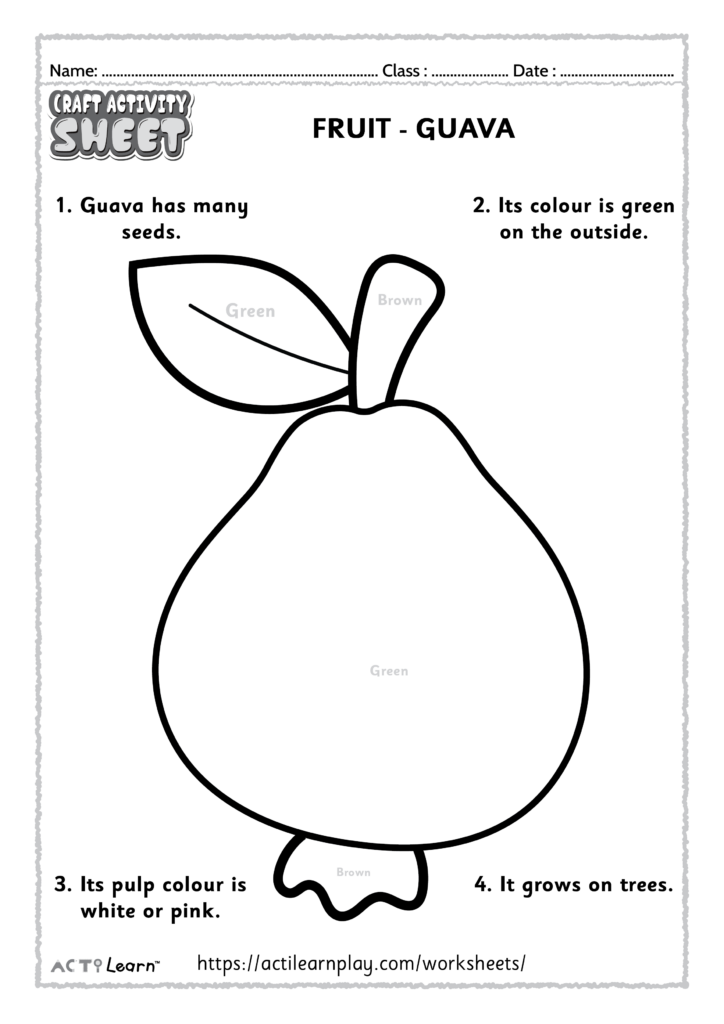 Free Printable Coloring Pages for Kids | Guava